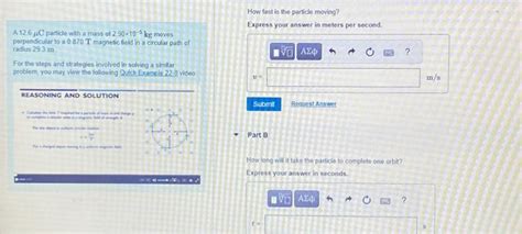 Solved How fast is the particle moving A 12 6μC particle Chegg com