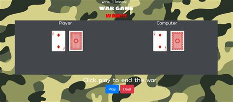 GitHub U Anna War Card Game War Card Game