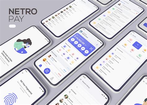 netropay complete mfs app ui kit by sultan m for netro systems on dribbble