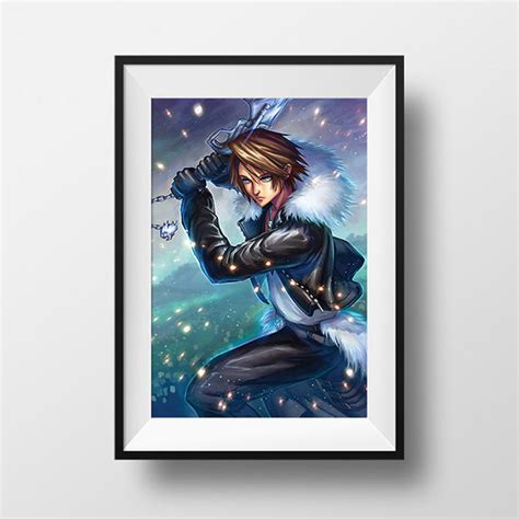 Squall Leonhart Poster Print Yanimatorart