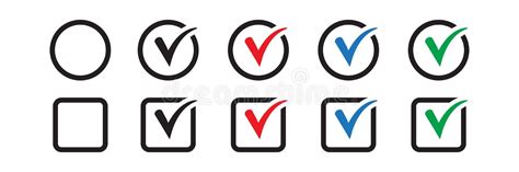 Checkbox Set With Blank And Checked Checkbox Vector Icon Stock Vector Illustration Of Sign