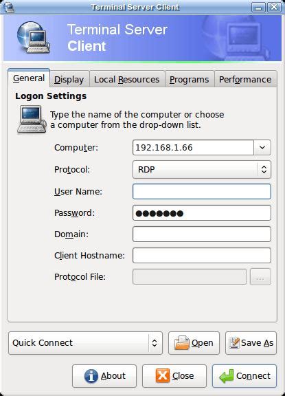 Terminal Server Client Gtk2 Frontend For Rdesktop And Other Remote Desktop Tools Linuxlinks