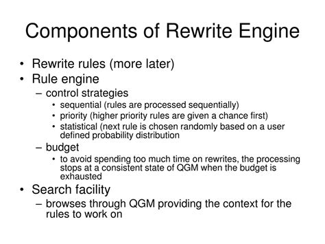 Ppt Query Rewrite Techniques For Optimizing Db2 Query Evaluation Process Powerpoint