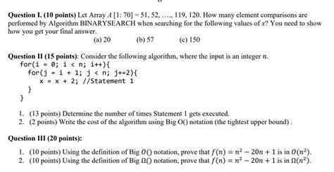 Solved Data Structures And Algorithms Complexity