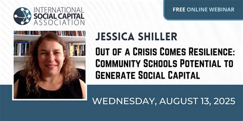 Webinar Out Of A Crisis Comes Resilience Community Schools Potential To Generate Social