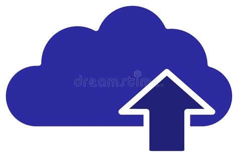 cloud upload icon cloud icon with an arrow up stock vector