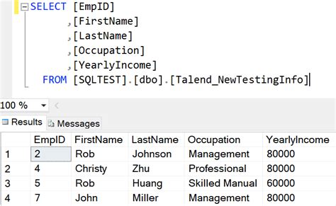 Talend Rejected Rows