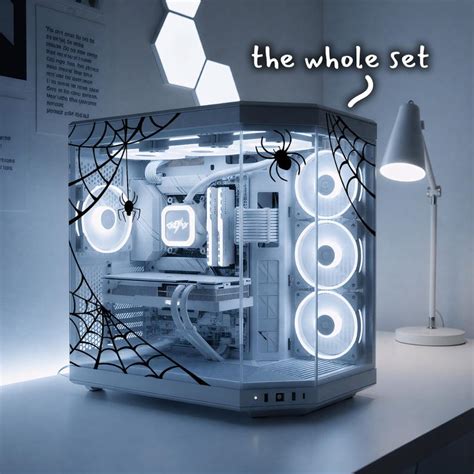 Gothic Spider Pc Case Skin Sticker Customizable Gamer Girl T