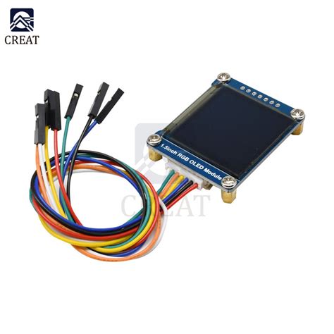 아두이노 라즈베리 파이 stm32 용 rgb oled 스크린 디스플레이 모듈 1 5 인치 1 5 인치 128x128 ssd1351 spi i2c iic 광전 디스플레이