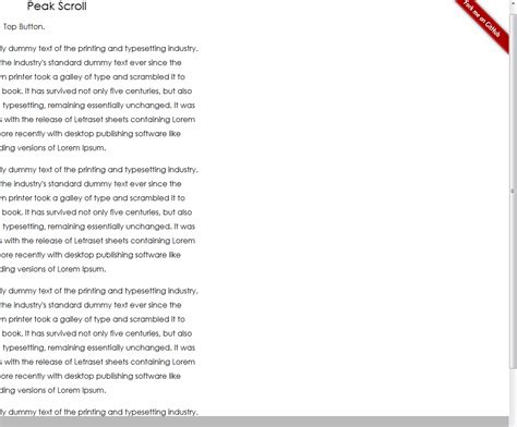 Github Jarrodsampson Peakscroll Ui Scroller For Your Long Wordy Pages