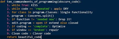 The Ten Commandments Of Programming By Arpit Omprakash Byte Sized Code Medium