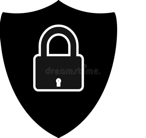 Safety Lock Shield Lock Icon In Shield Security Shield Sign