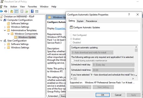 Analyze Group Policies Applied To A User And Computer Account