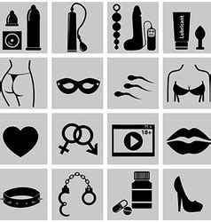 Sex Icons Royalty Free Vector Image Vectorstock