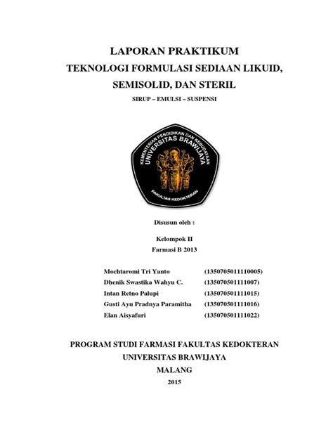 Formulasi Sirup Pseudoefedrin Hcl Dan Ct Pdf