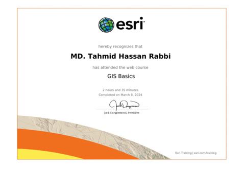 Gis Basics Certificate 03082024 Pdf