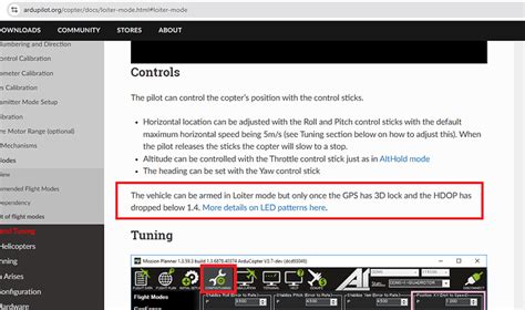 Using Loiter With Optical Flow Sensor Ek3 Src Options Copter 4 5 Ardupilot Discourse