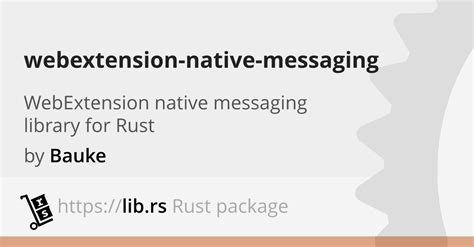 Webextension Native Messaging Rust Library Lib Rs
