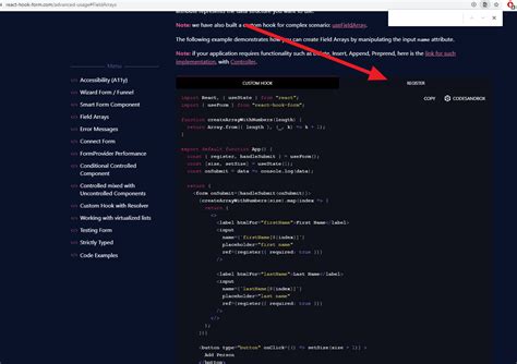 Alternative To Usefieldarray · React Hook Form · Discussion 2595 · Github