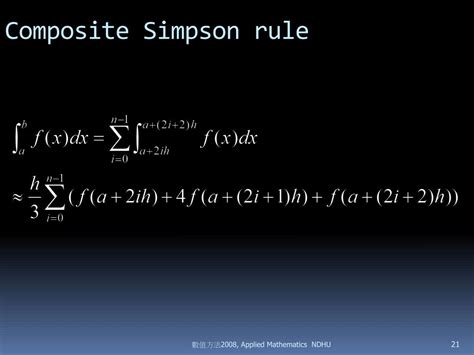 ppt simpson rule composite simpson rule powerpoint presentation free
