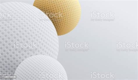 흰색과 베이지색 3d 볼 추상적인 배경입니다 0명에 대한 스톡 벡터 아트 및 기타 이미지 0명 3차원 형태 개념 Istock