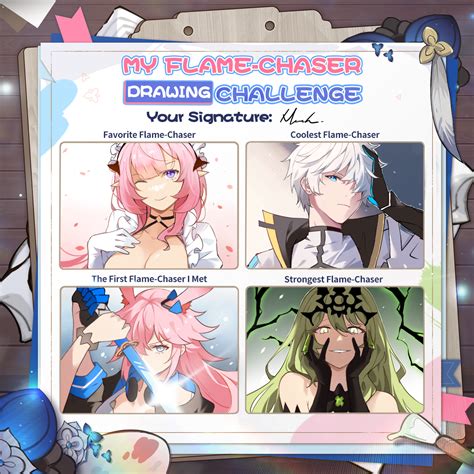 My Flame-Chaser Drawing Challenge Honkai Impact 3rd | HoYoLAB