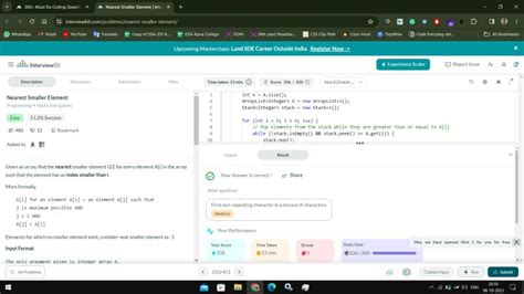 Day159 365daysofcode Scalerdiscord Codewithscaler Coding Problemsolving Sayak Mondal