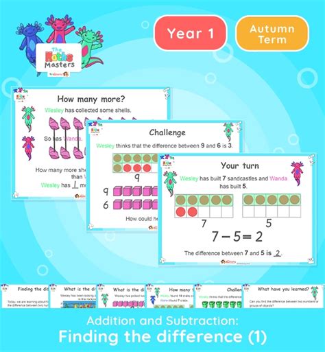Year 1 Subtracting By Finding The Difference Part 1 Lesson Presentation Year 1 Addition And
