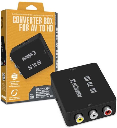 Hyperkin Armor3 Converter Box For Av To Hd For Ps2 Gc Ps N64 Xbox Snes Dc Saturn Md