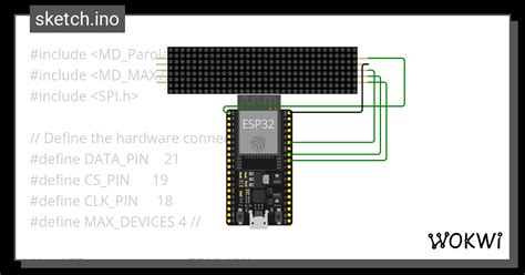 3 1 点阵 wokwi esp32 stm32 arduino simulator