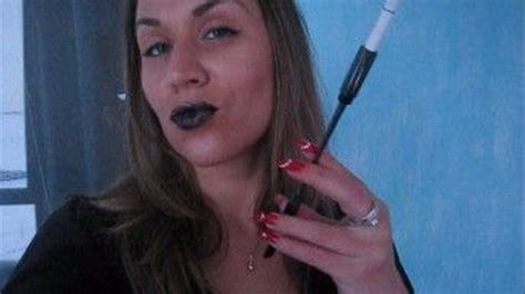 smoking in black and blue darias fetish kingdom clips4sale