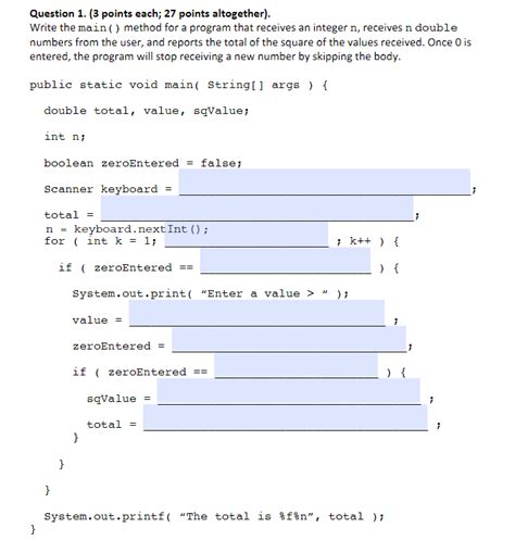Solved Question 1 3 Points Each 27 Points Altogether