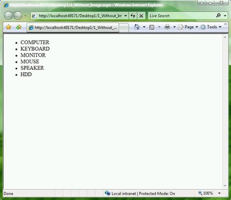 BulletedList Control In ASP NET