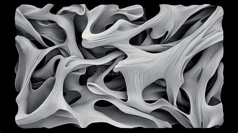 Abstract Art A 3d Rendering Of A Complex Organic Structure Composed Of Interconnected Lines