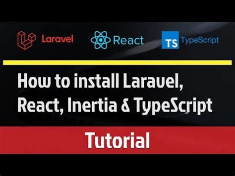 How to install Laravel 9, React JS, Inertia JS, and TypeScript : r/laravelcodereviews
