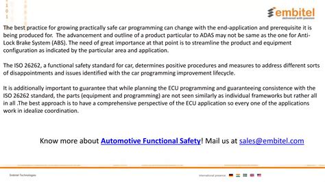 ISO 26262: Automotive Functional Safety | PPTX