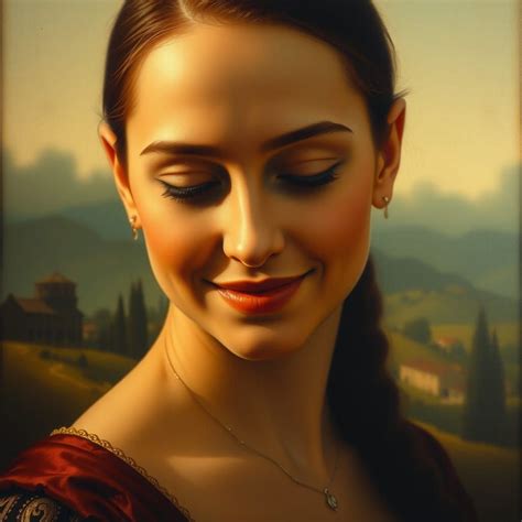 Mona Lisa Smiles Renaissance Visionary Lady Smiles Bright