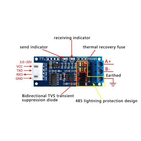 Buy TTL Serial Port To RS Converter Board Module Online In India At HUBTRONICS In