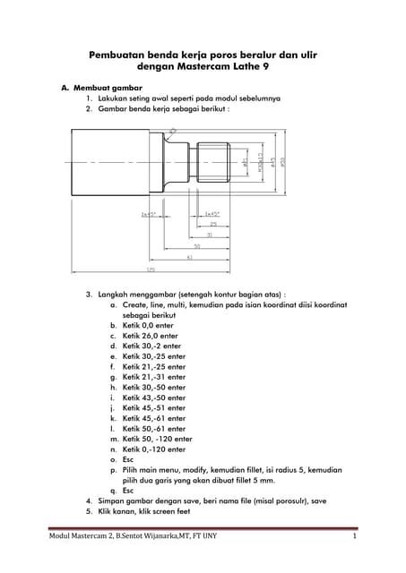 Belajar Mastercam Lathe X5 Pdf