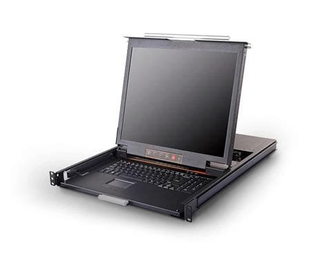 Kvm控制平台 单口19寸双滑轨kvm控制平台 Led数字纯国产kvm切换器、ip分布式kvm矩阵延长器 深圳市秦安科技（kinan）