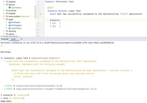 Protractor Cucumber Typescript Undefined Implement With The Following