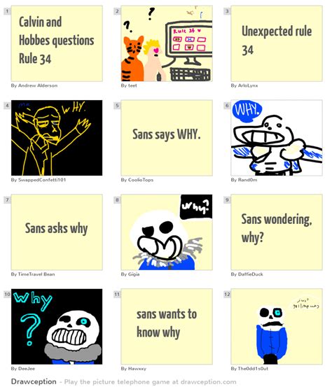 Calvin And Hobbes Questions Rule Drawception