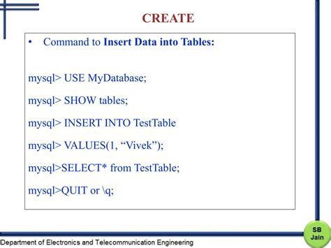 SQL SCIPY STREAMLIT Introduction To The Basic Of SQL SCIPY STREAMLIT PPT