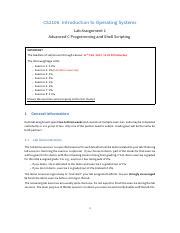 Introduction To Operating Systems Lab Assignment Advanced C Course Hero