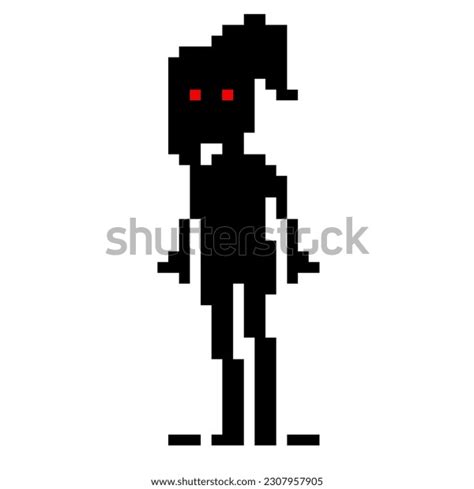 Pixel Art Shadow Woman Character Stock Illustration 2307957905 Shutterstock