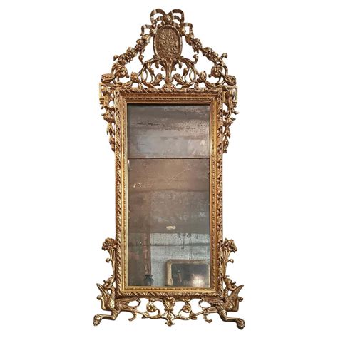 End Of The 18th Century Neoclassical Golden Mirror For Sale At 1stdibs