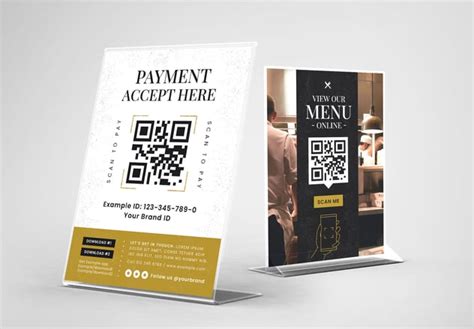 Código Qrfolleto De Registro Plantillas De Impresión Incluyendo