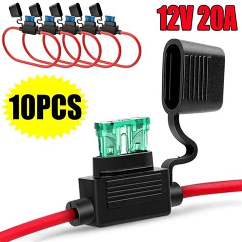 Car Fuse Holder Mini Blade Adapter Splash Proof Box For 12v 30a In Line Car Fuse Holder Mini Blade Adapter Splash Proof Box For 12v 30a In Line