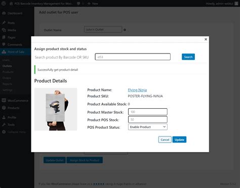 WooCommerce Point Of Sale Inventory POS Barcode Stock Plugin WebKul