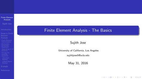 Pdf Finite Element Analysis The Basics Dokumen Tips